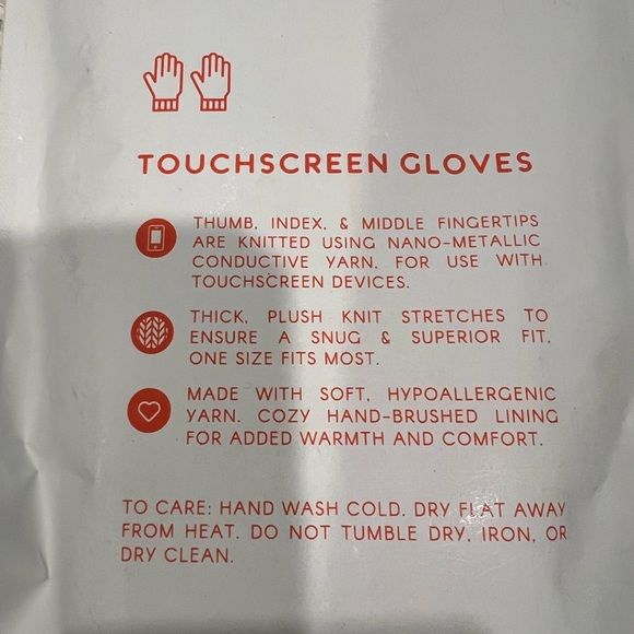 Verloop | Accessories | Verloop Color Block Touchscreen Gloves Mittens ...